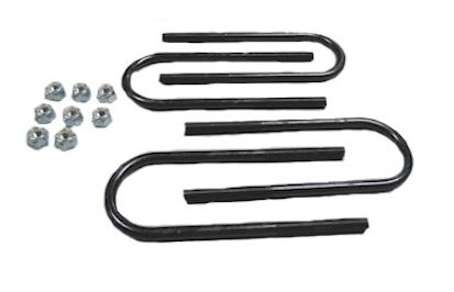 Leaf Spring U-Bolts, 10 1/2" Length 3 1/4 Wide Set of 4-Broncograveyard.com