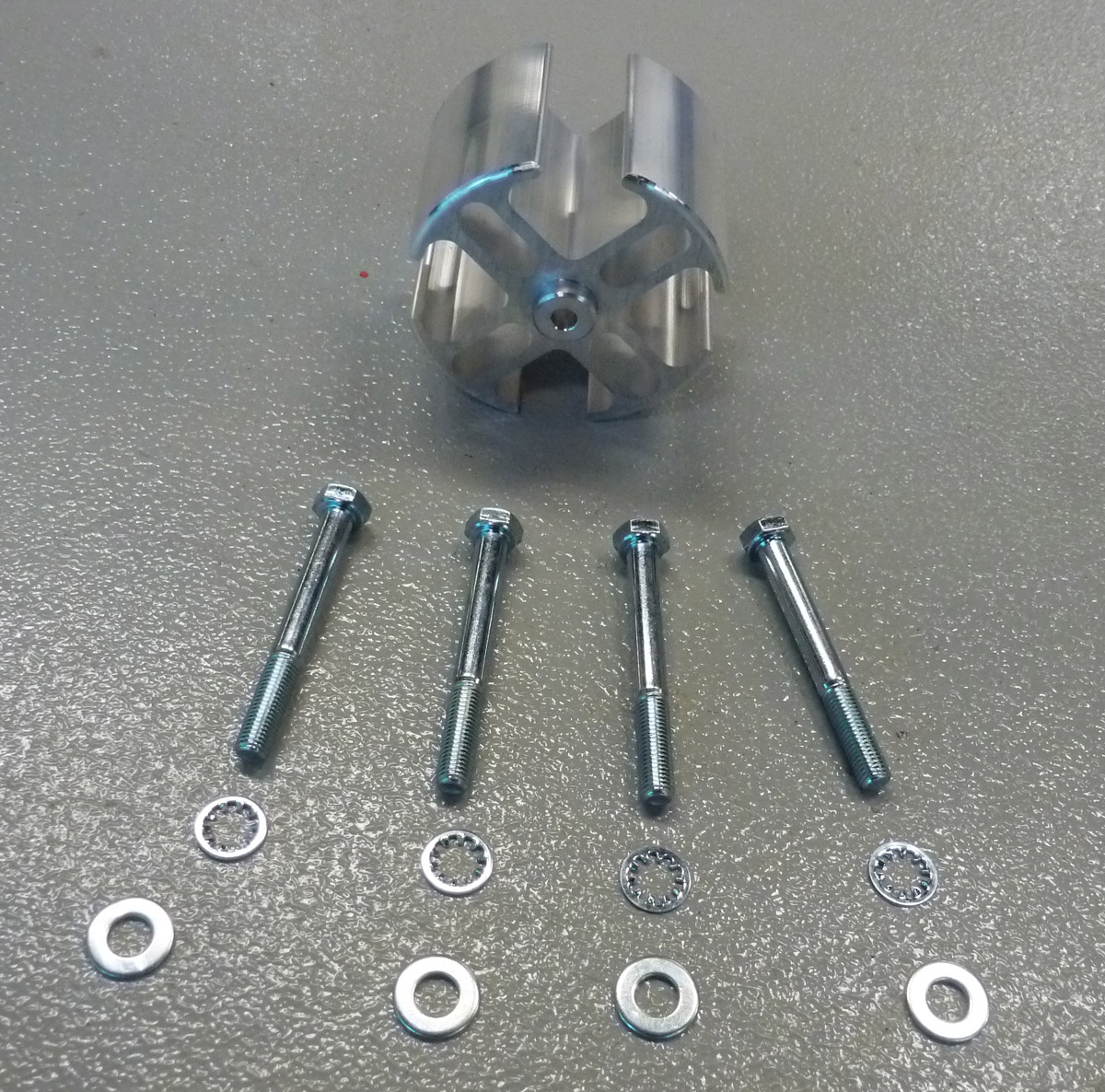 Mill Finish 2 Fan Spacer Kit 460-Broncograveyard.com